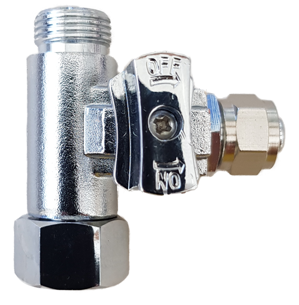 Eckventilanschluß 3/8 IG x 3/8 AG x 3/8 Schlauch | Wassersanschlüsse ...